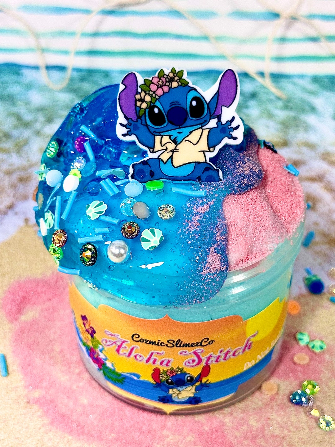 Aloha Stitch Cloud Slime ~ Stretchy~scented~slime Shops~asmr - Etsy