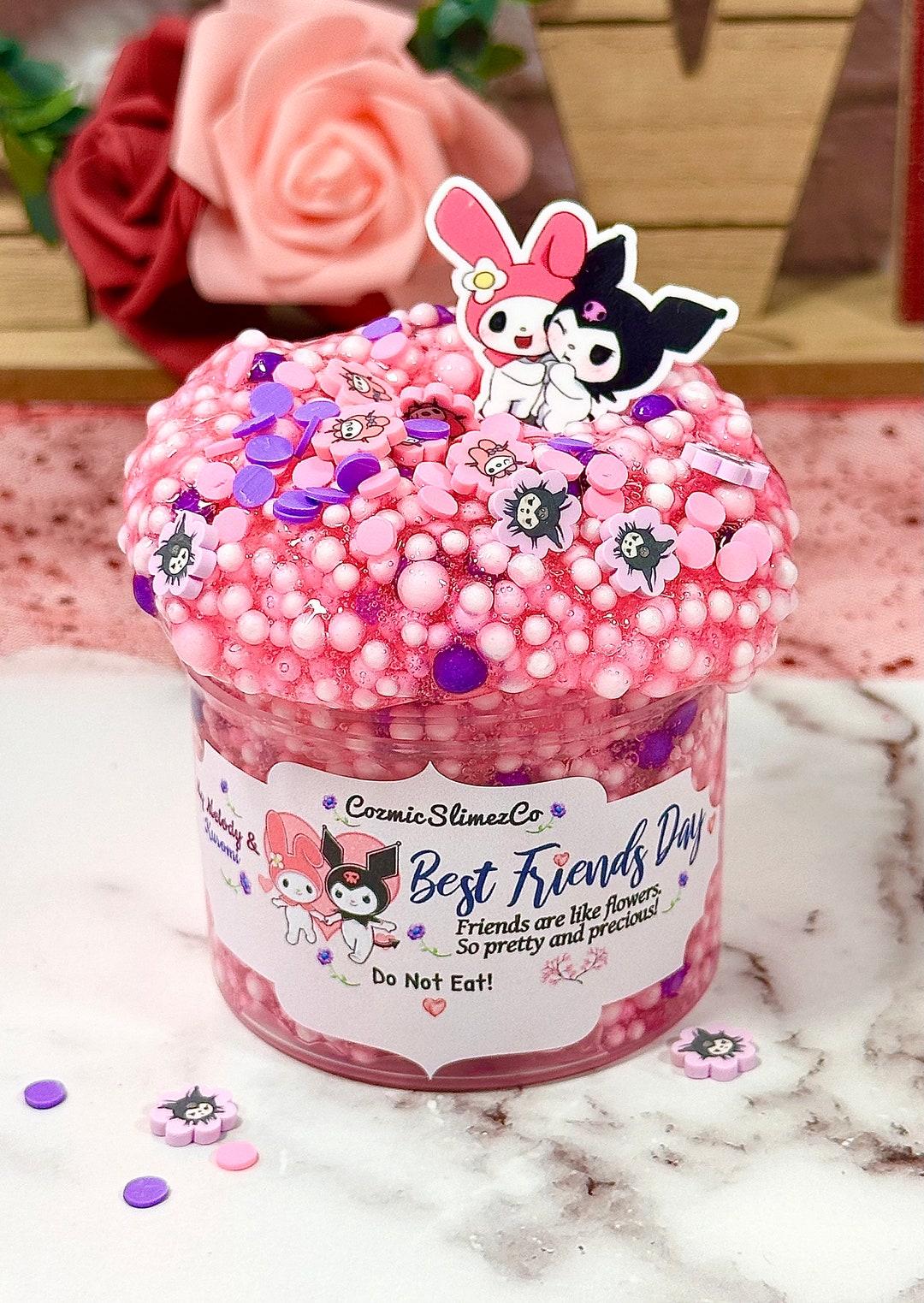 NEW Melody and Kuromi Best Day Friends Floam Slime Valentine's Slime ...