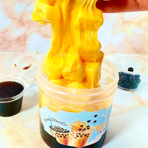 Thai Tea Thick and Glossy Slime ~stretchy~ Scented~slime Shop~asmr - Etsy