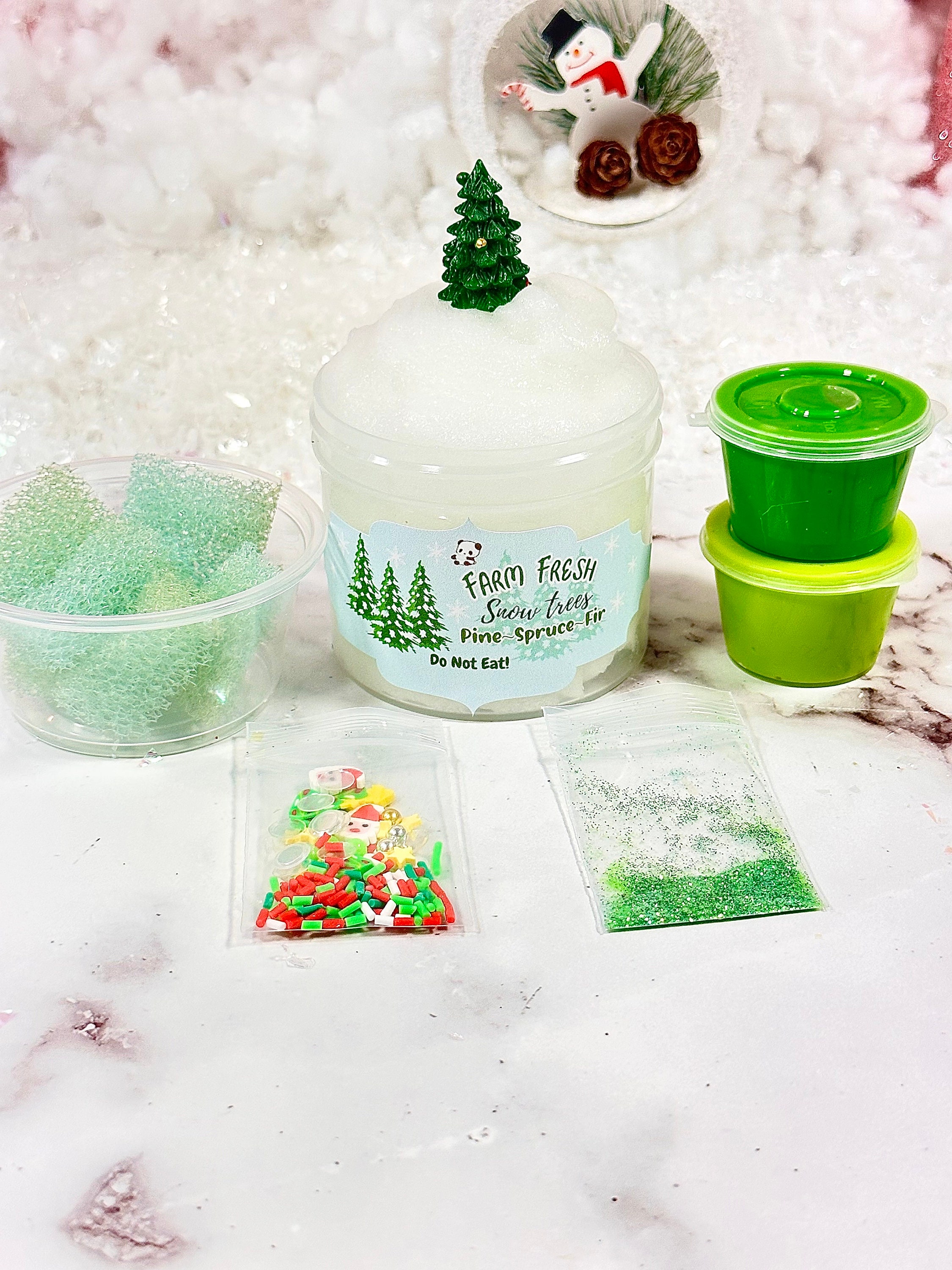 NEW! Snow Trees Jelly Slime~ Christmas Holiday Slimes~ Scented ~ Slime ...
