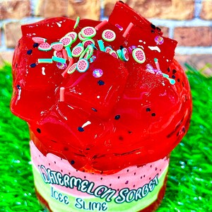 Watermelon Sorbet Jelly Slime ~ Crunchy ~stretchy~ Scented~ Slime Shops ...