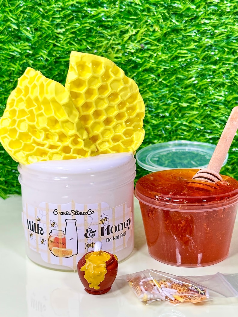 Milk & Honey Thick and Glossy Slime DIY Clay~ Stretchy~ Scented~ Slime ...