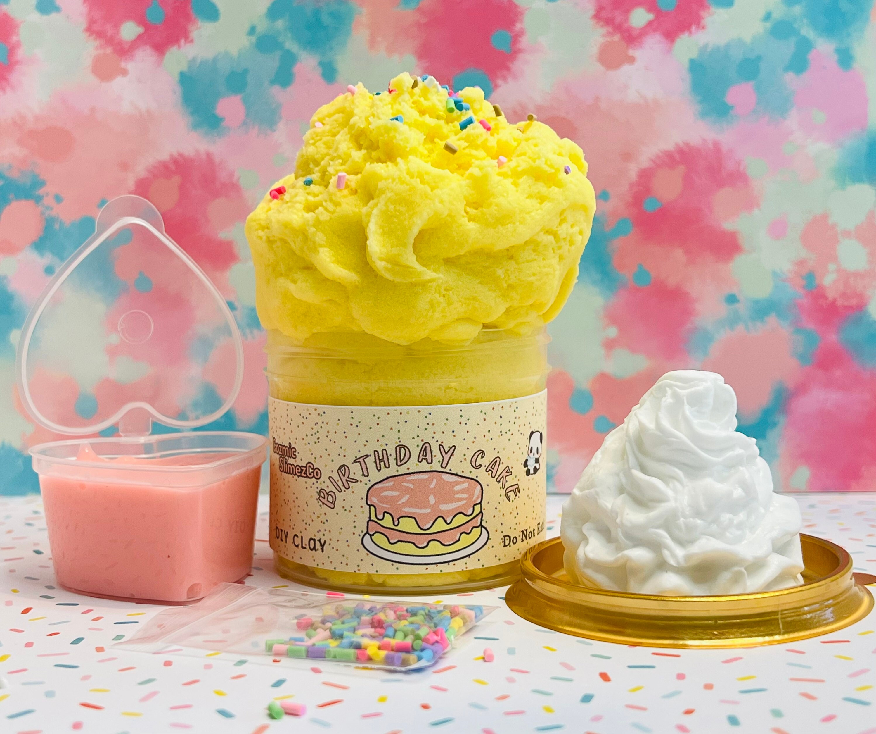 Birthday Cake Slimecloud Slime Frosting Thick and - Etsy