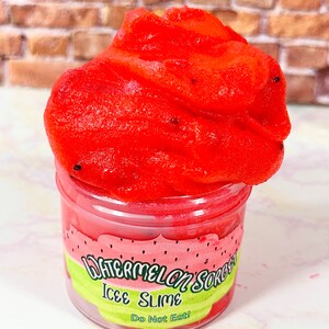 Watermelon Sorbet Jelly Slime ~ Crunchy ~stretchy~ Scented~ Slime Shops ...
