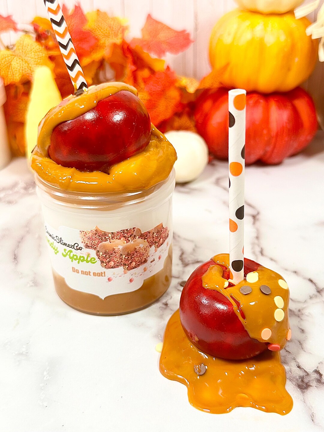 Argile à faire soi-même : slime au beurre de pomme rouge et de sucrerie ...