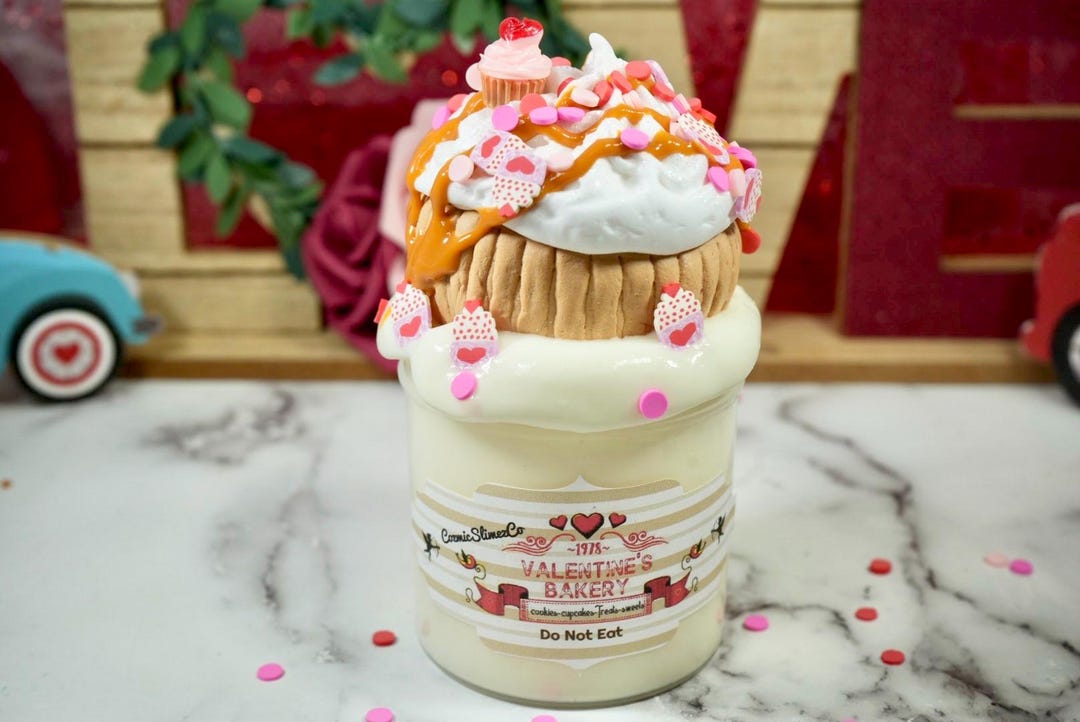 Valentine's Bakery Butter Slime DIY Clay, Valentine's Slime Shop ...