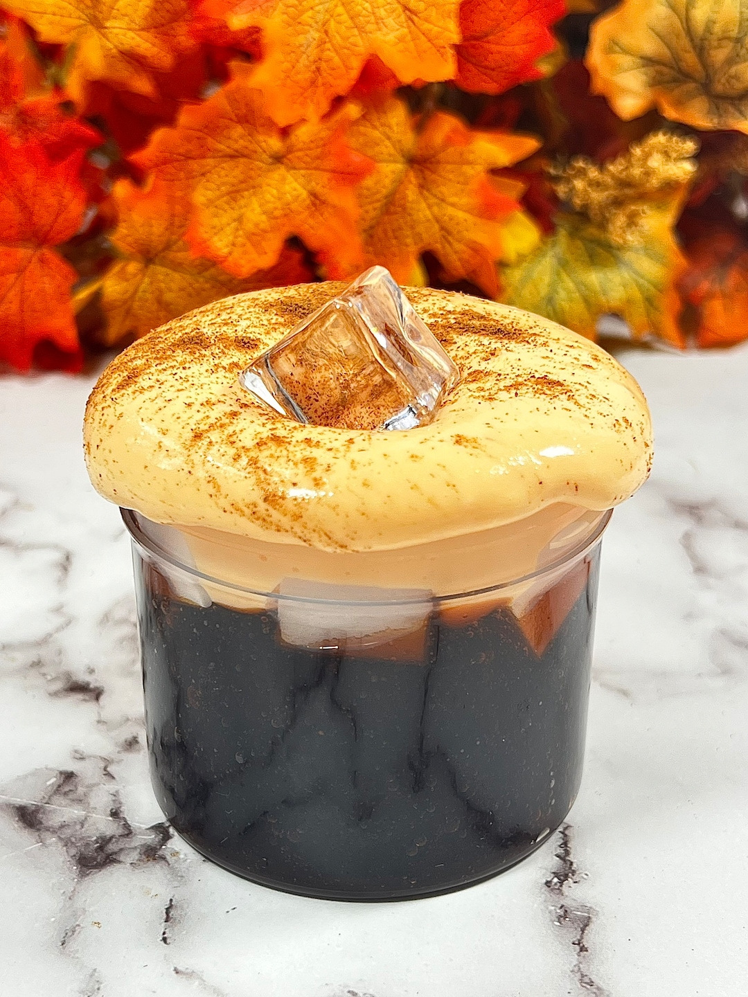 Pumpkin Cold Brew Thick & Glossy Slime, Stretchy, Scented, ASMR Slime ...