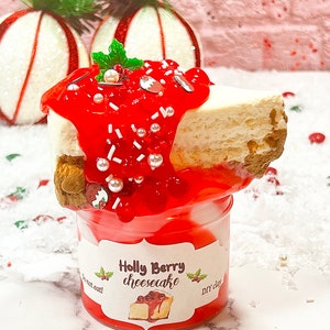 NEW Holly Berry Cheesecake Thick & Glossy Slimechristmas ...