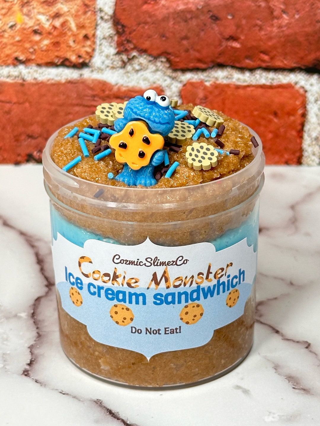 Monster Ice Cream Sandwich Snow Fizz Slime ~stretchy~ Crunchy~ Scented ...