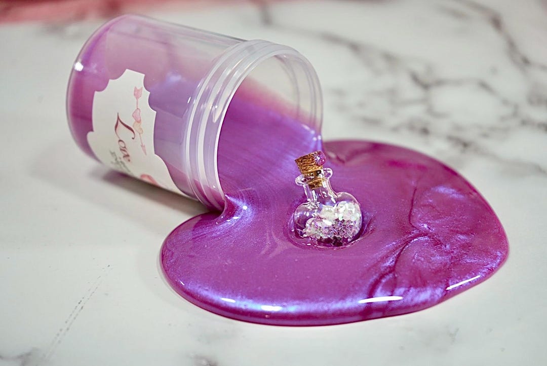 Love Potion Metallic Slime, Valentine's Slime Shop, Scented, ASMR - Etsy