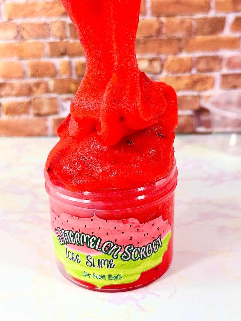 Watermelon Sorbet Jelly Slime ~ Crunchy ~stretchy~ Scented~ Slime Shops ...