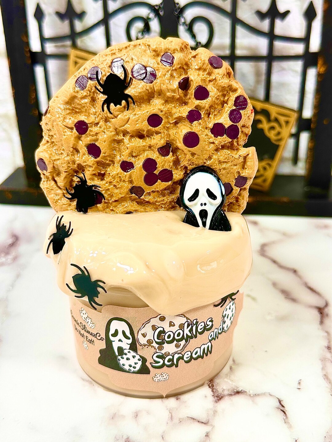 Cookies and Scream Thick and Glossy Slime DIY Clay~ Halloween Slimes ...