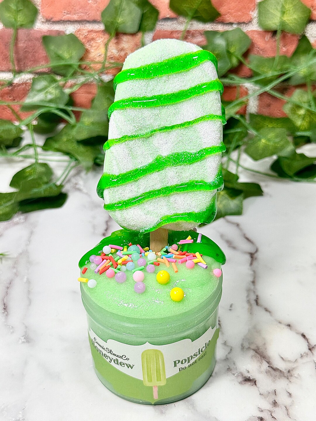 NEW Honeydew Popsicle Jelly Slime DIY Clay Stretchy Scented Slime Shops ...