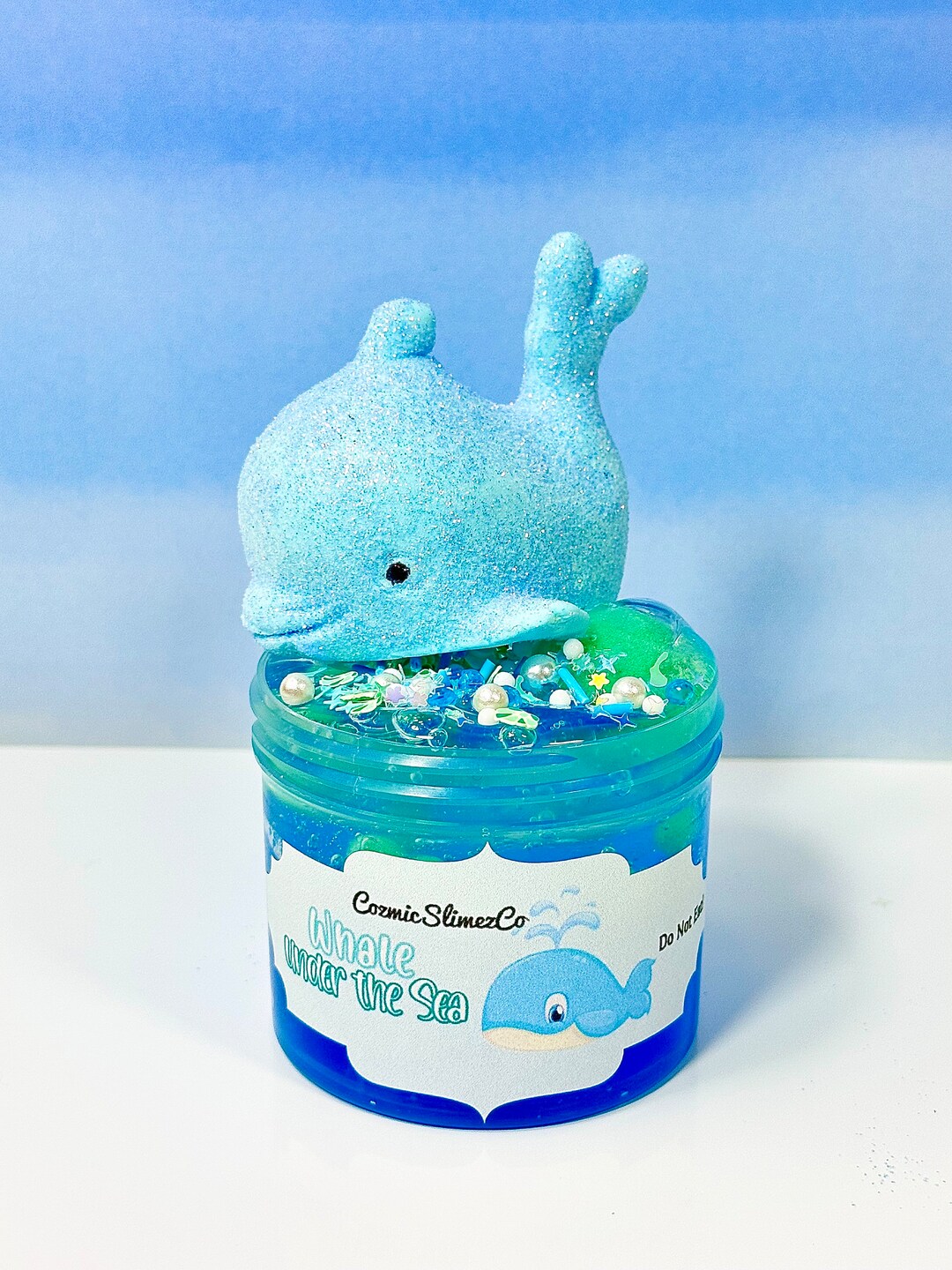 Whale Under the Sea Thick and Clear Slime ~DIY Clay Slimes ~ Stretchy ...