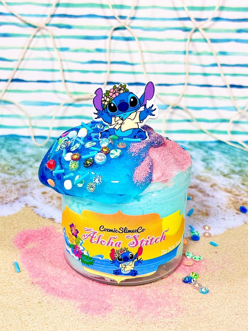 Aloha Stitch Cloud Slime ~ Stretchy~scented~slime Shops~asmr - Etsy
