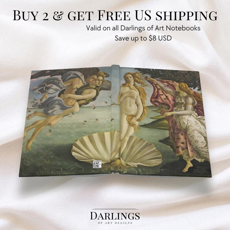 Botticelli Birth of Venus Journal Mythology Notebook Italian Art ...