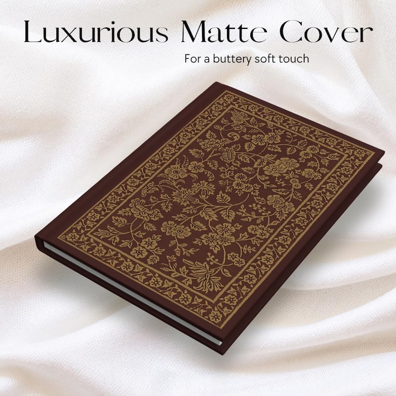 Gold Flower Vintage Journal Old Fashioned Notebook Gothic Diary in ...