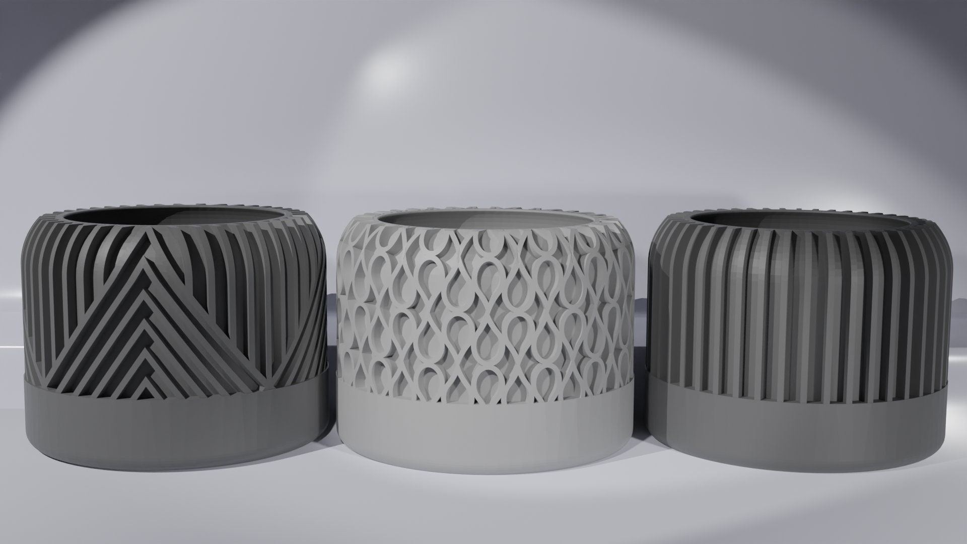 Planter Pot Set 3D Print STL Files Set 15 - Etsy