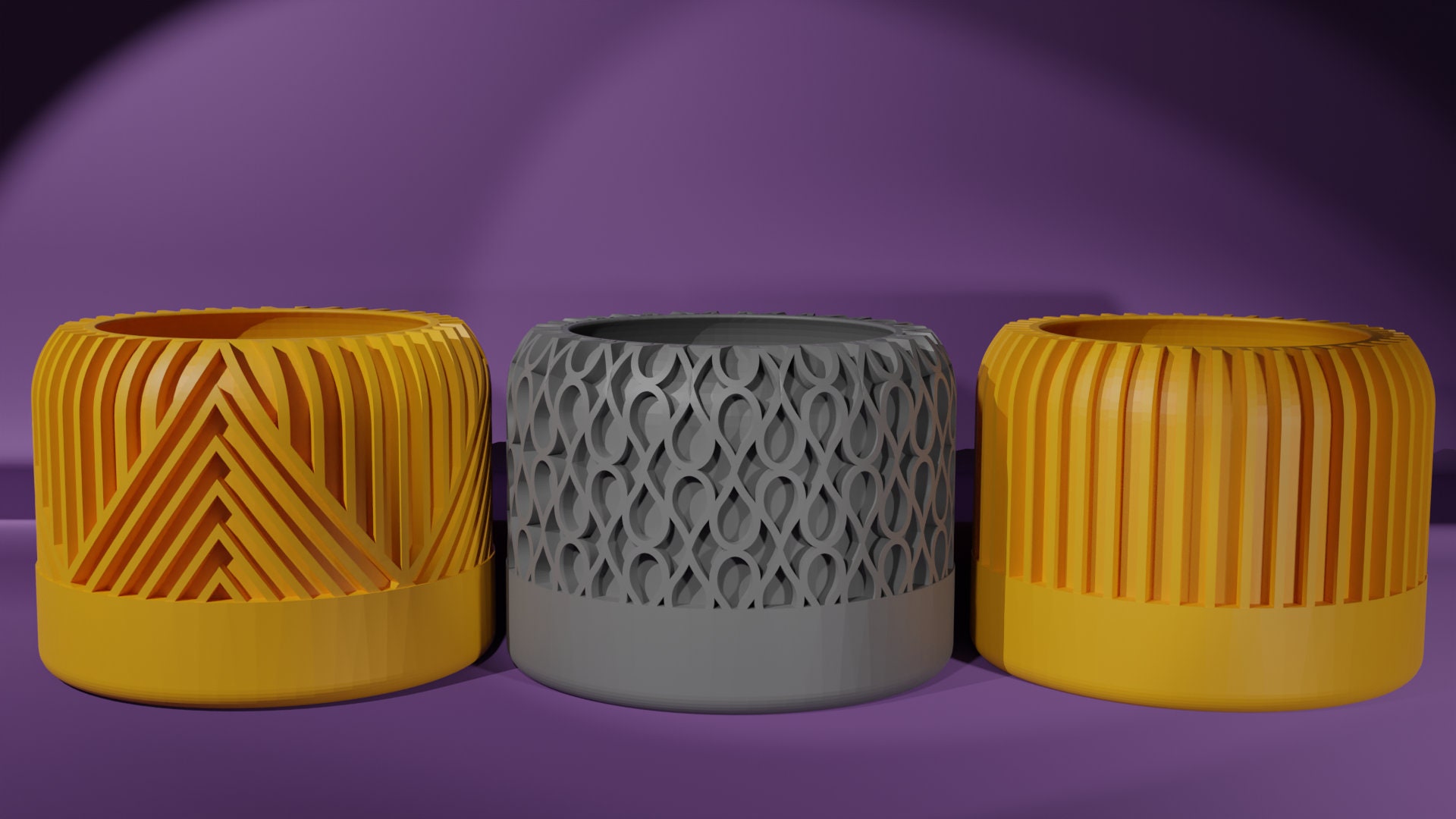Planter Pot Set 3D Print STL Files Set 15 - Etsy