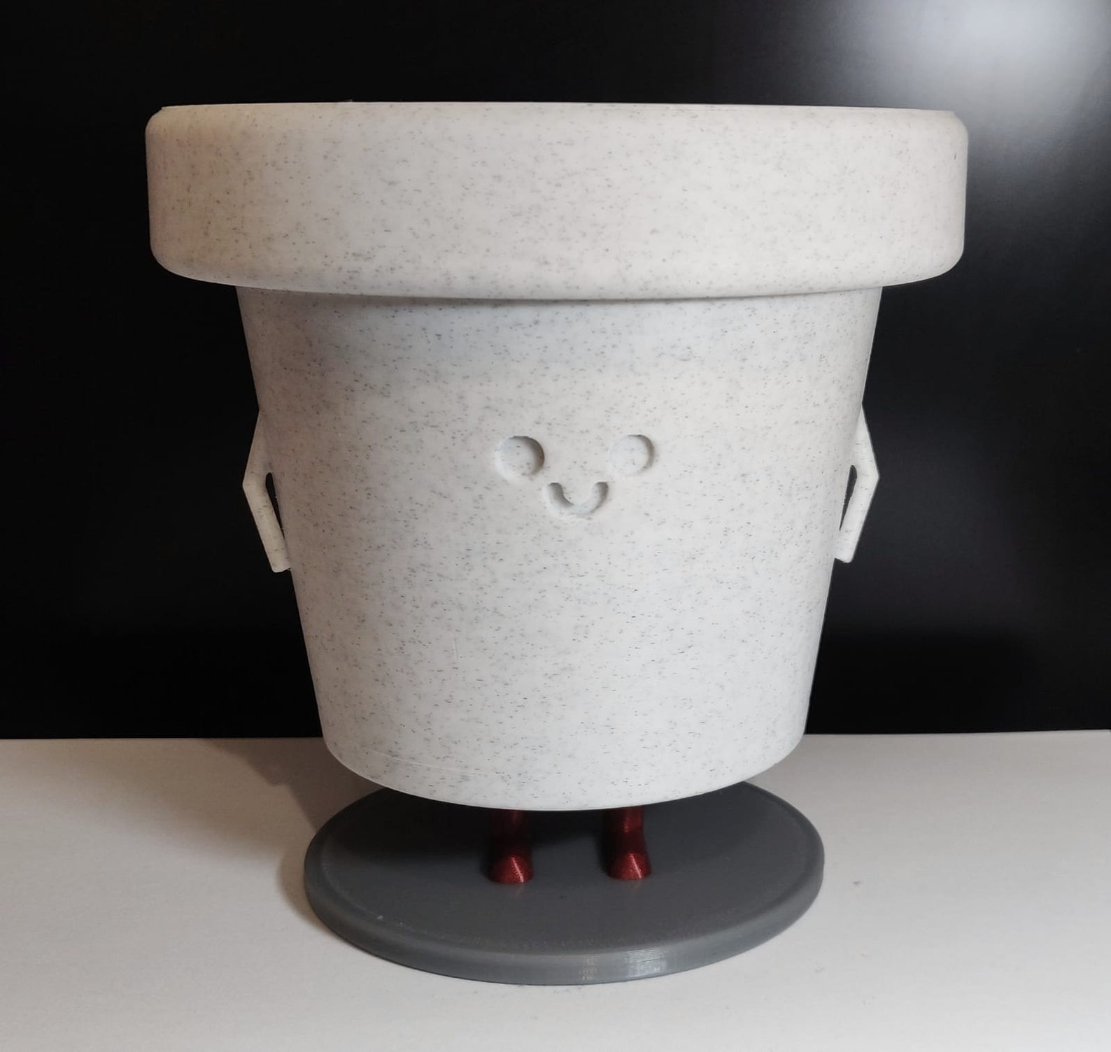 3D Printing FILE Standing Smiley Pot - Etsy
