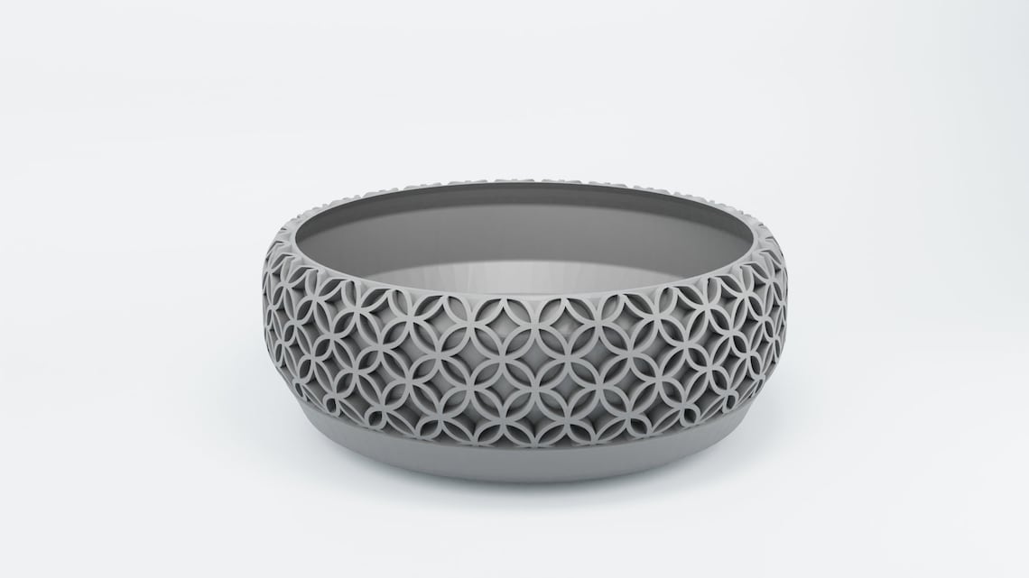 Planter Bowl 3D Print STL File for 3D Printers Model 3 - Etsy
