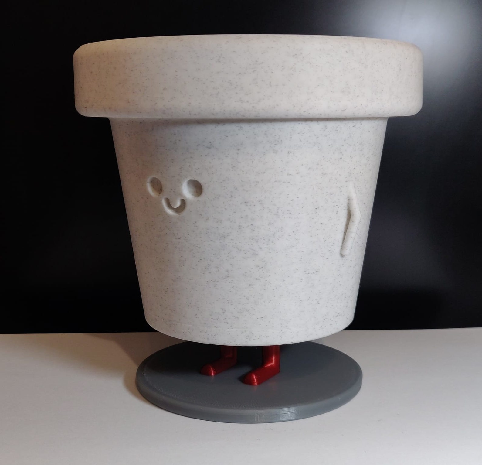 3D Printing FILE Standing Smiley Pot - Etsy