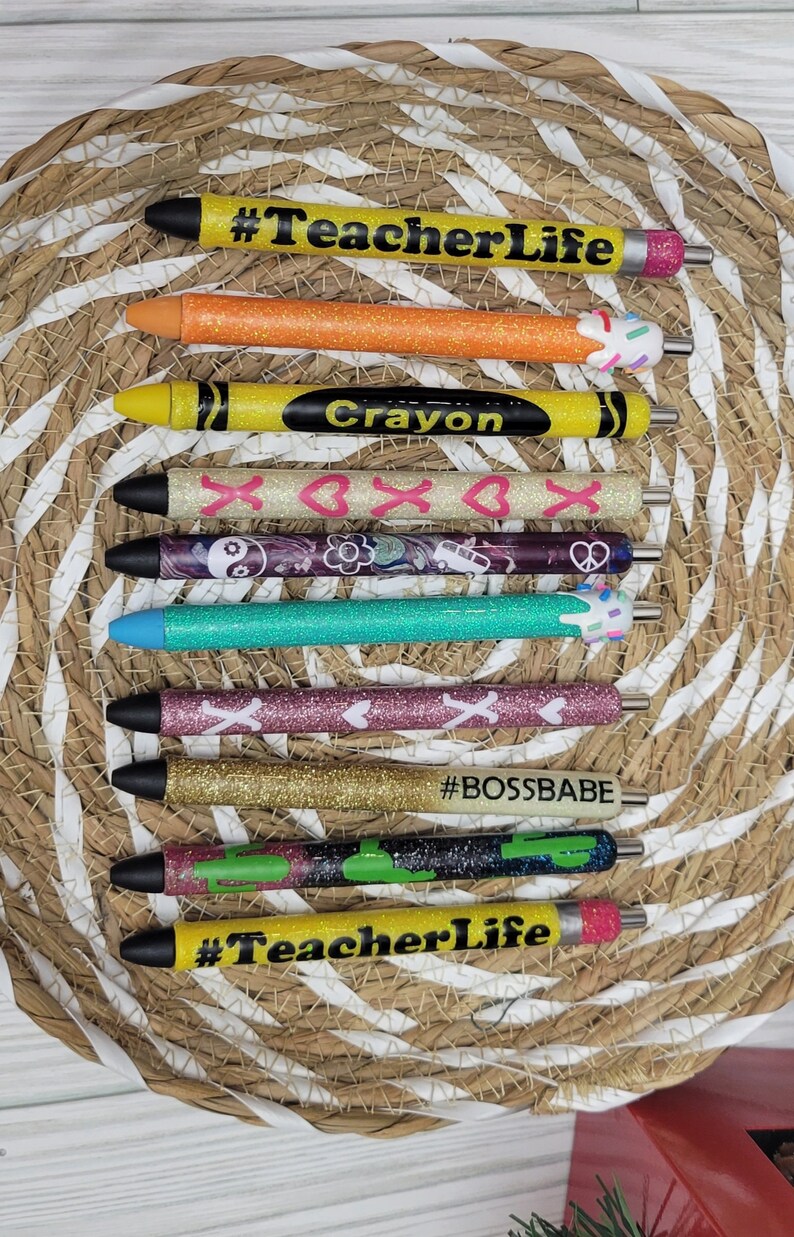 Epoxy/resin Ink Joy Glitter Gel Pens - Etsy