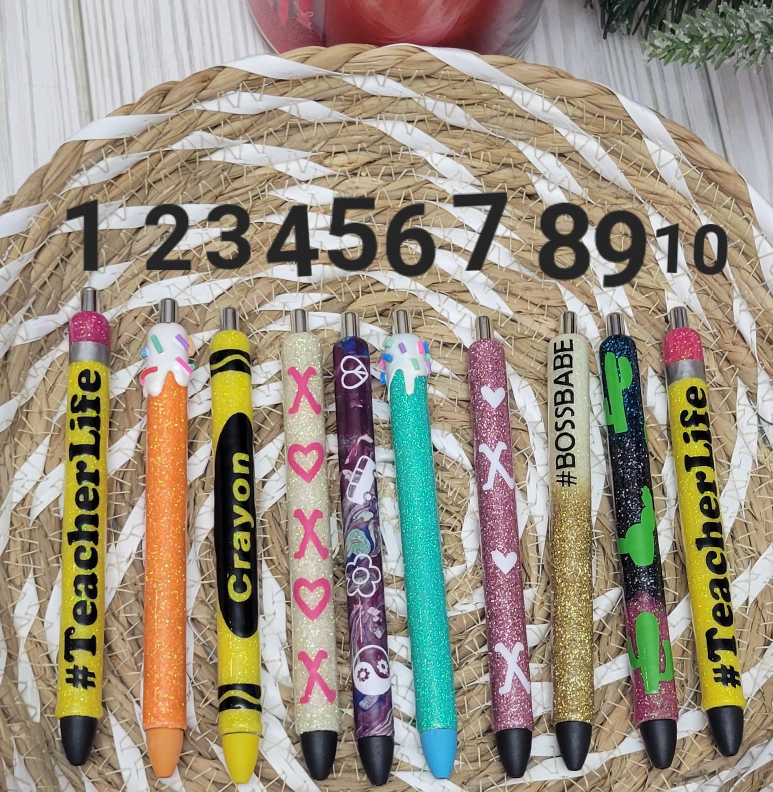 Epoxy/resin Ink Joy Glitter Gel Pens - Etsy
