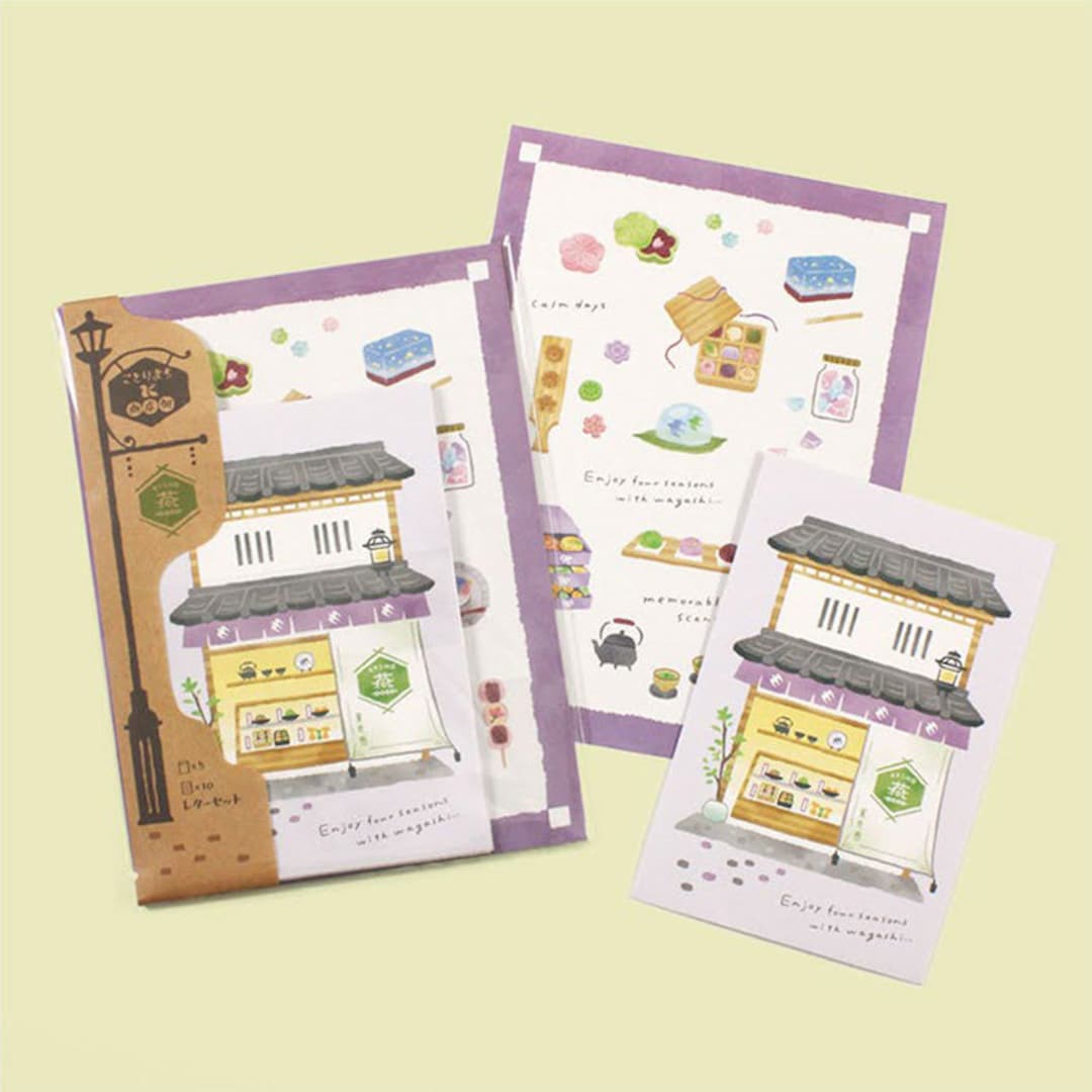 Japanese Dessert Cafe Letter Set | Japanese Wagashi Cafe Writing Paper ...