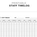 Staff Timelog Sign-in / Sign-out Sheet Employee Attendance Sheet - Etsy