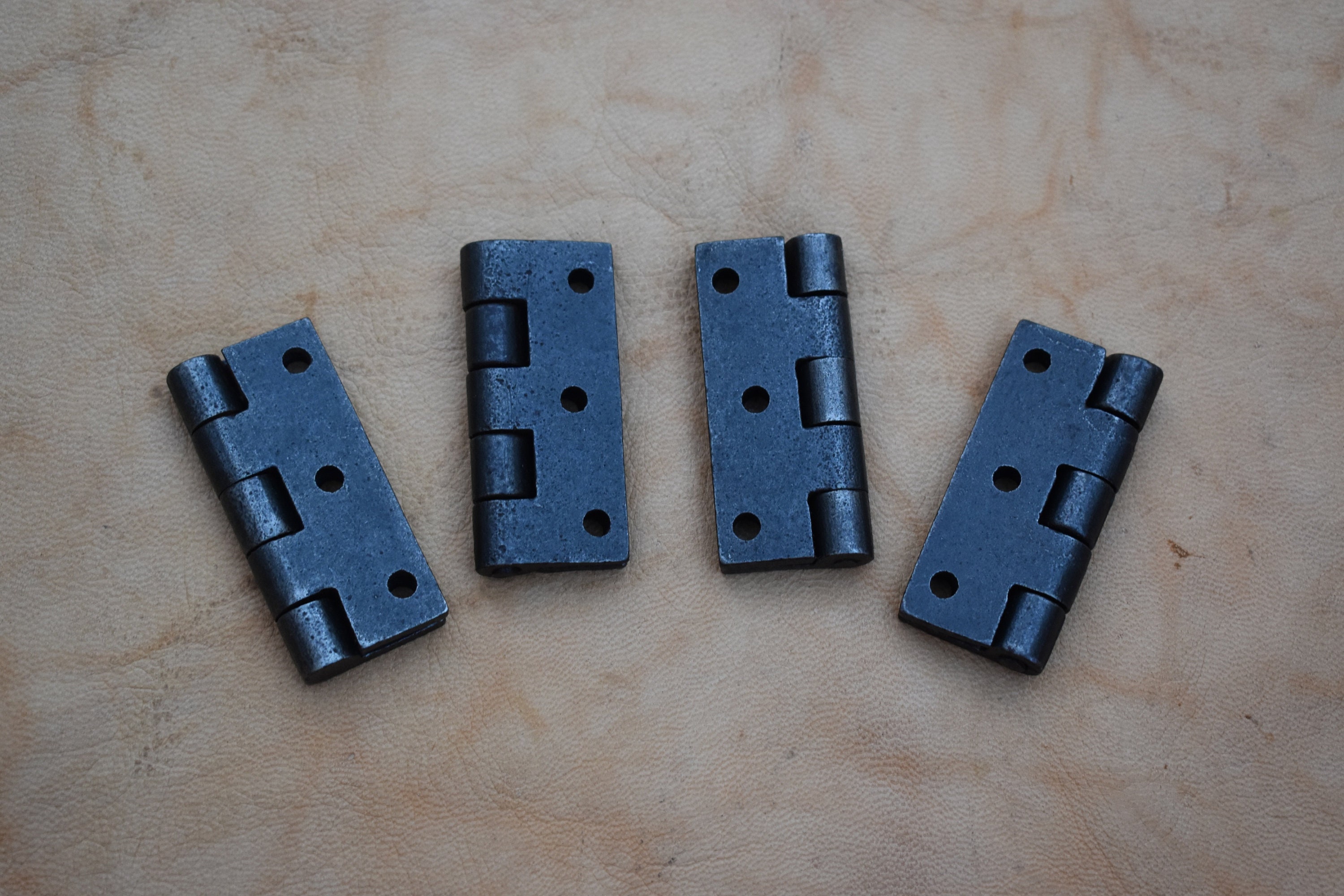Vintage Cast Iron Door Gate Hinges Handmade Iron Hinges Head Burn Rusty ...