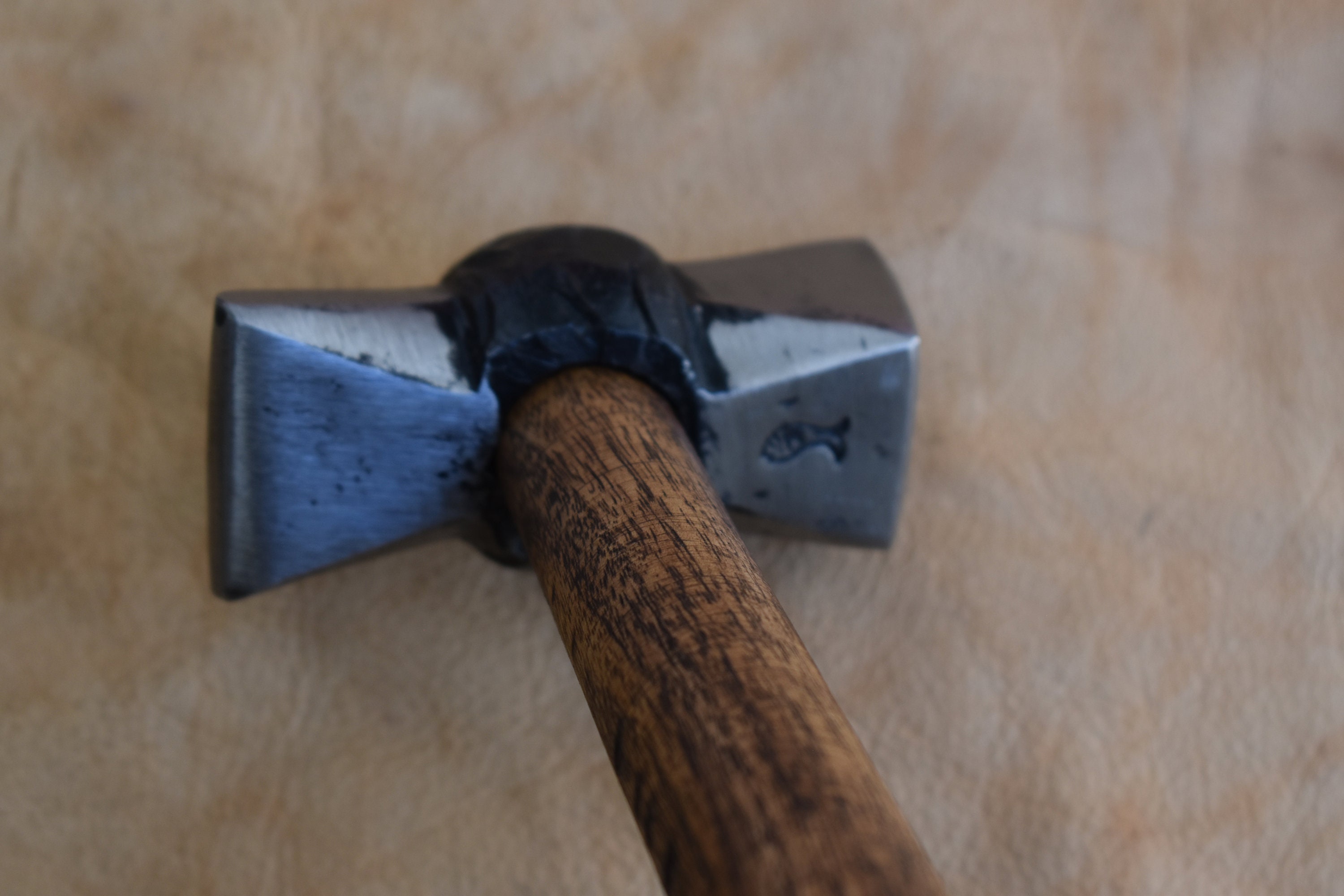 Blacksmith Hammer Iron Handmade Wood Working Square Head Tinsmith ...