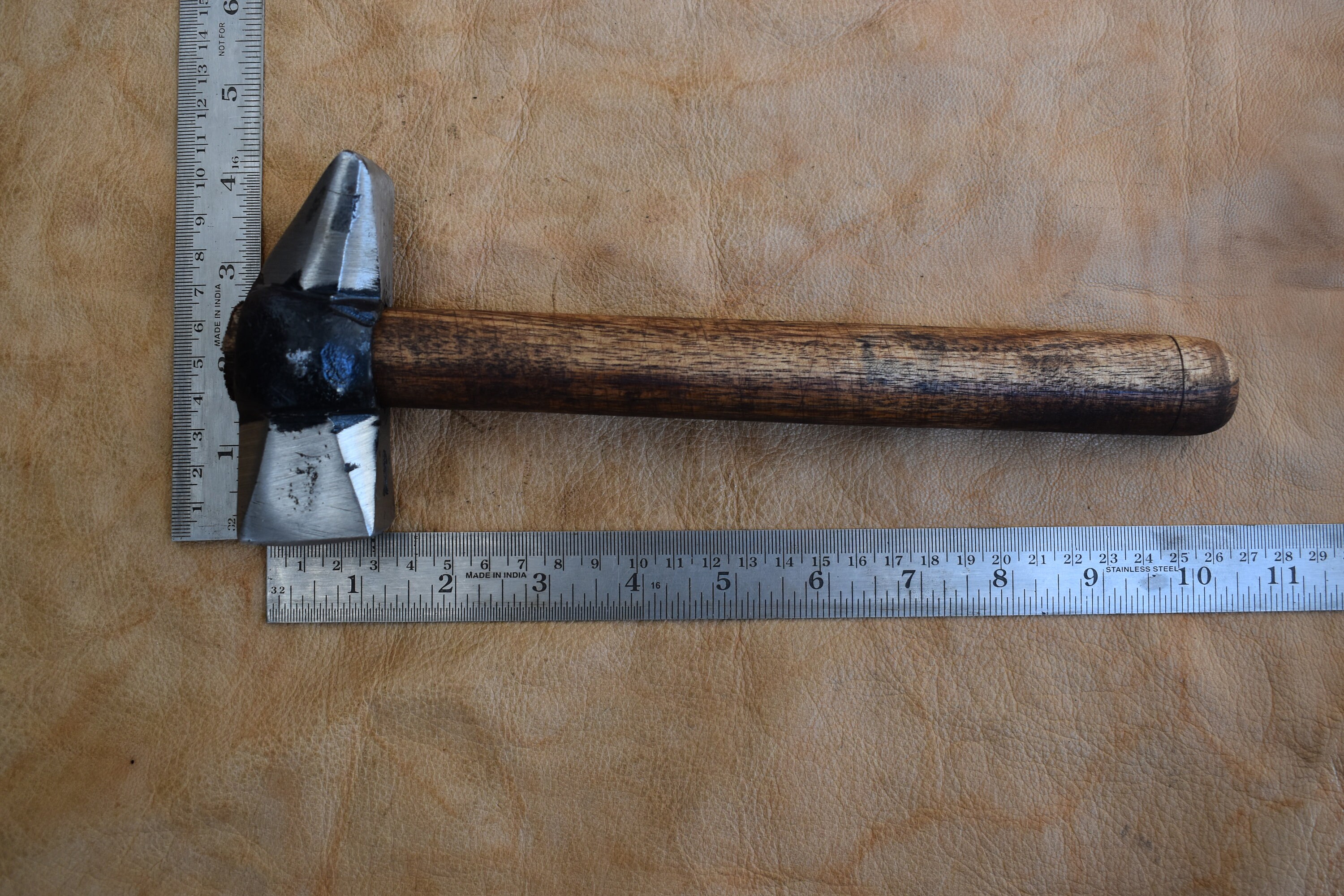 Blacksmith Hammer Iron Handmade Wood Working Square Head Tinsmith ...