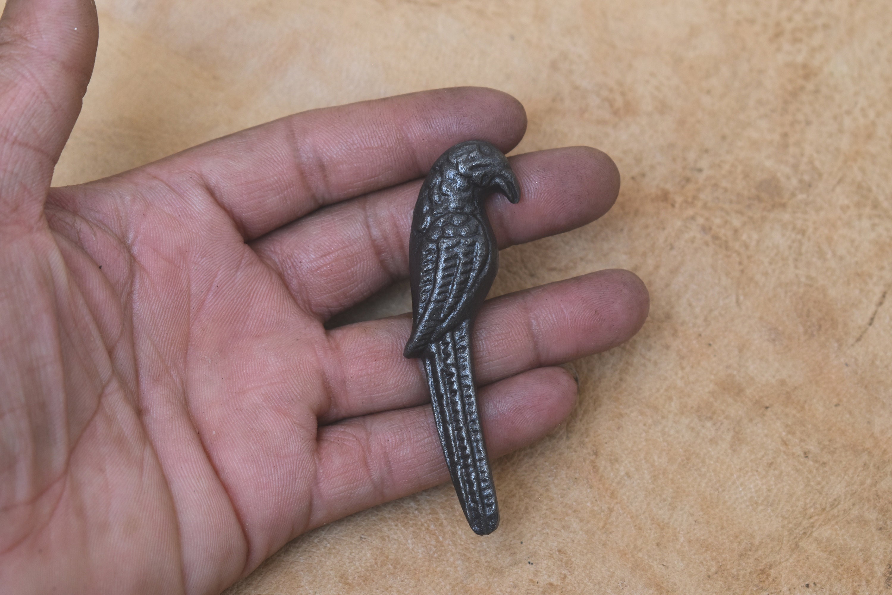 Vintage Cast Iron Parrot Shape Knob Drawer Handle Cupboard Knobs Pull ...