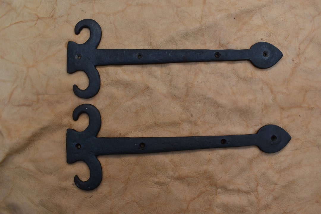 Handmade Cast Iron Arrow Head Barn Rusty Vintage Door Gate Dummy Hinges ...