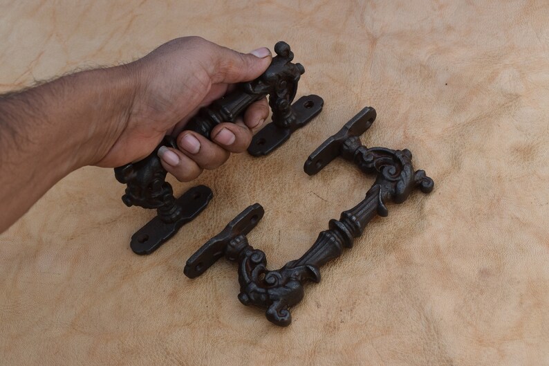 Cast Iron Dragon Door Gate Handle Vintage Door Cast Pull Handle Home ...