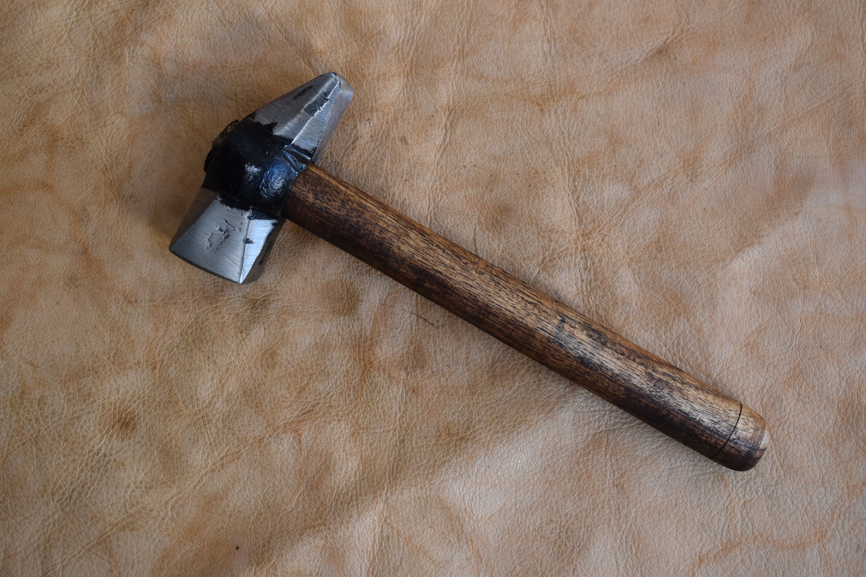 Blacksmith Hammer Iron Handmade Wood Working Square Head Tinsmith ...