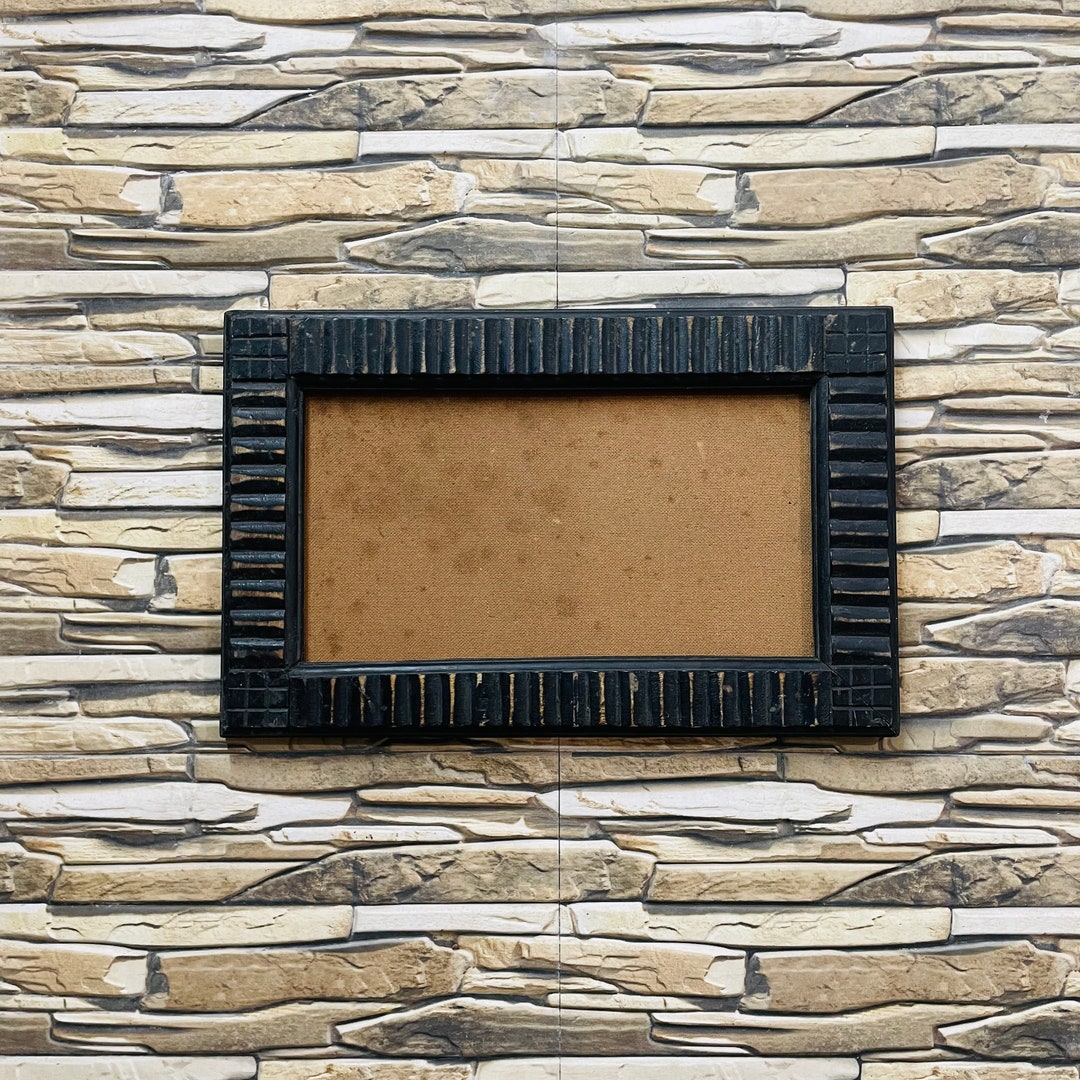 Old Style Large Wooden Family Photo Frame Mirror Frame Vintage Wood ...