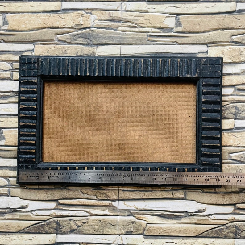 Old Style Large Wooden Family Photo Frame Mirror Frame Vintage Wood ...