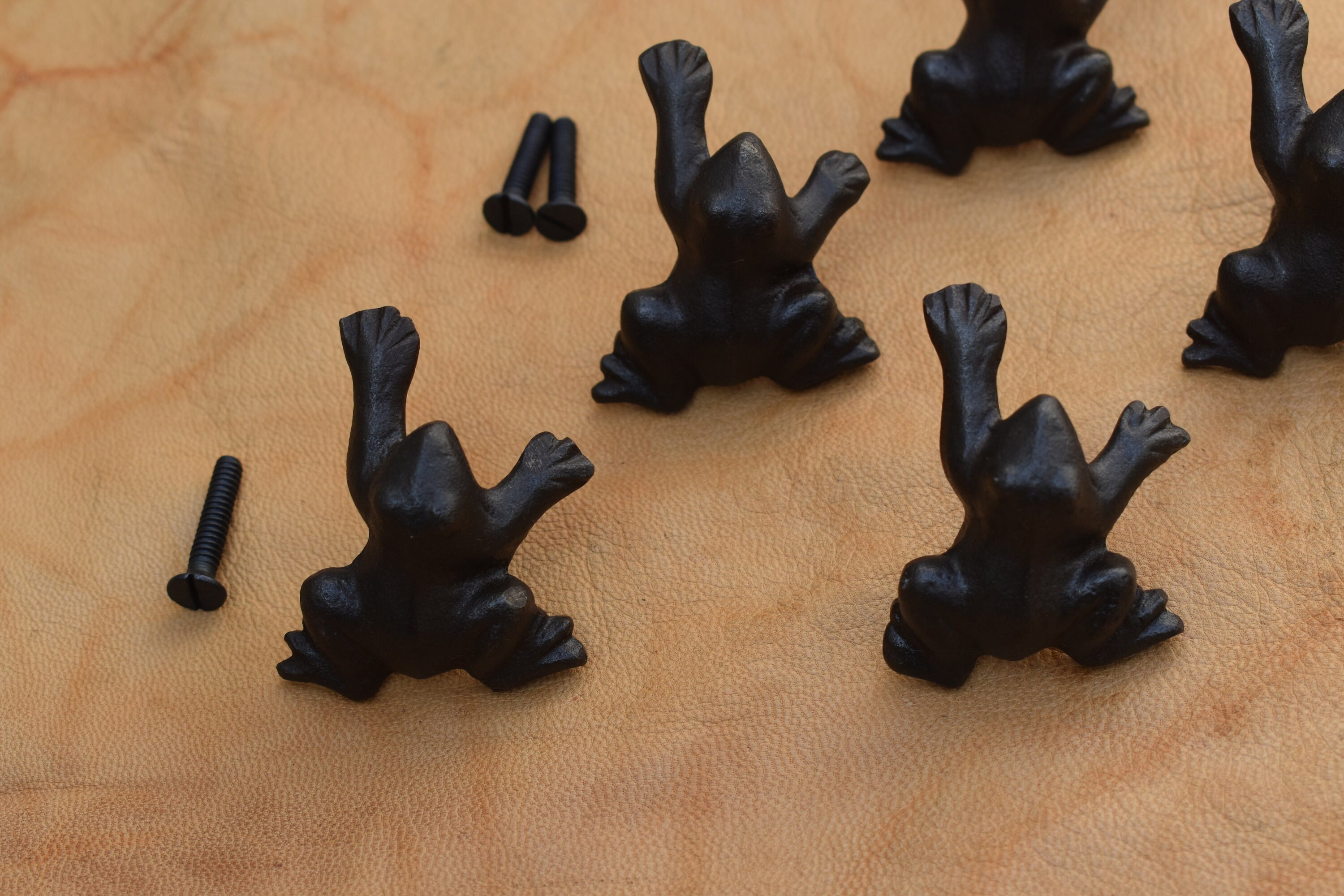 Vintage Cast Iron Knob Frog Toad Shape Drawer Handle Cupboard Knobs 10 ...