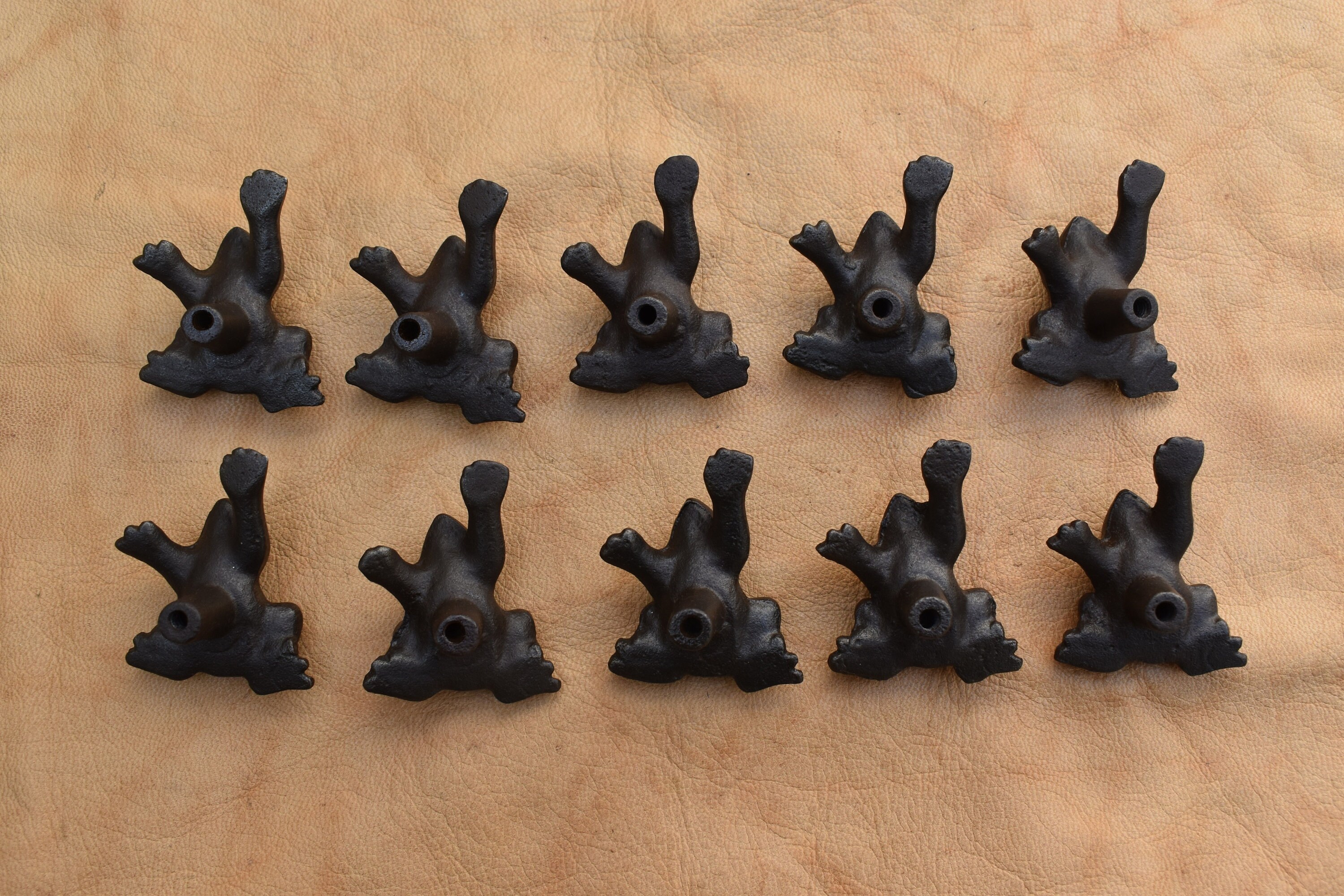 Vintage Cast Iron Knob Frog Toad Shape Drawer Handle Cupboard Knobs 10 ...