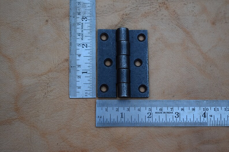 Vintage Cast Iron Door Gate Hinges Handmade Iron Hinges Head Burn Rusty ...