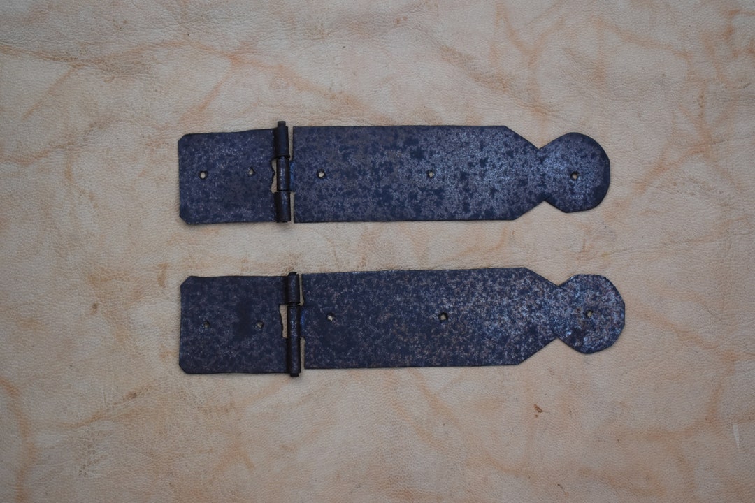 Handmade Iron Hinges Head Burn Rusty Vintage Iron Door Gate Hinges ...