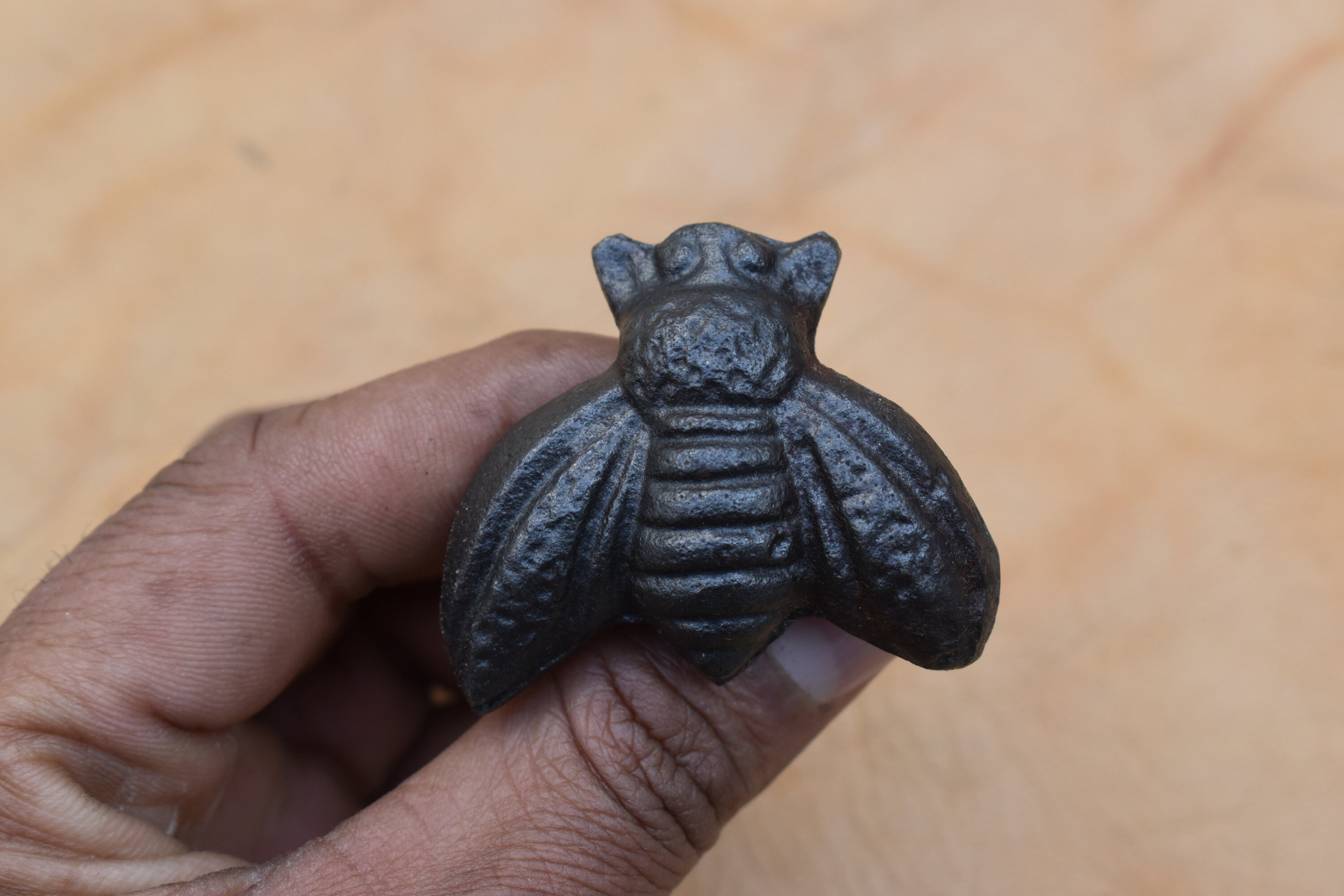 Vintage Cast Iron Knob Honey Bee Shape Drawer Handle Cupboard Knobs 10 ...