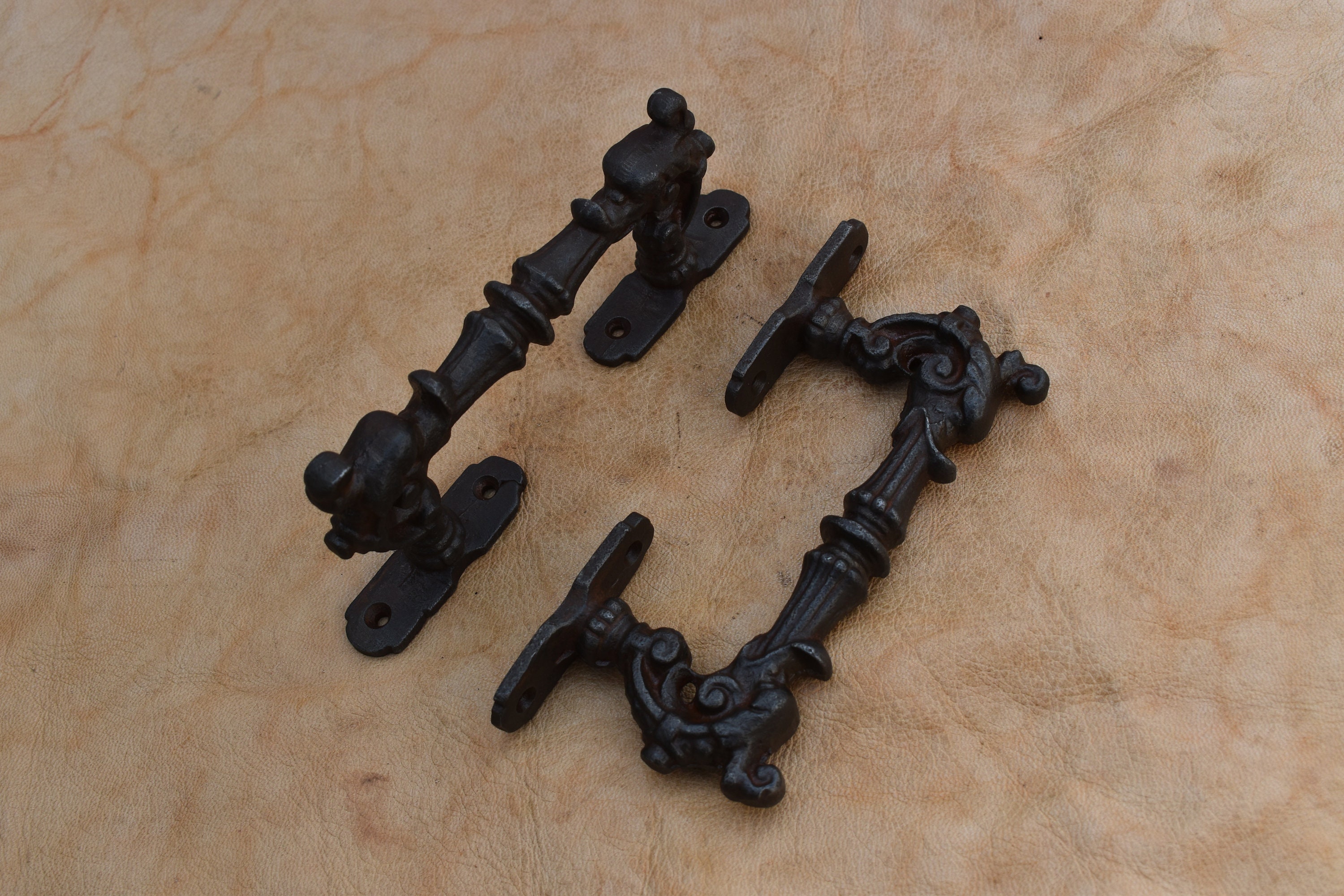 Cast Iron Dragon Door Gate Handle Vintage Door Cast Pull Handle Home ...