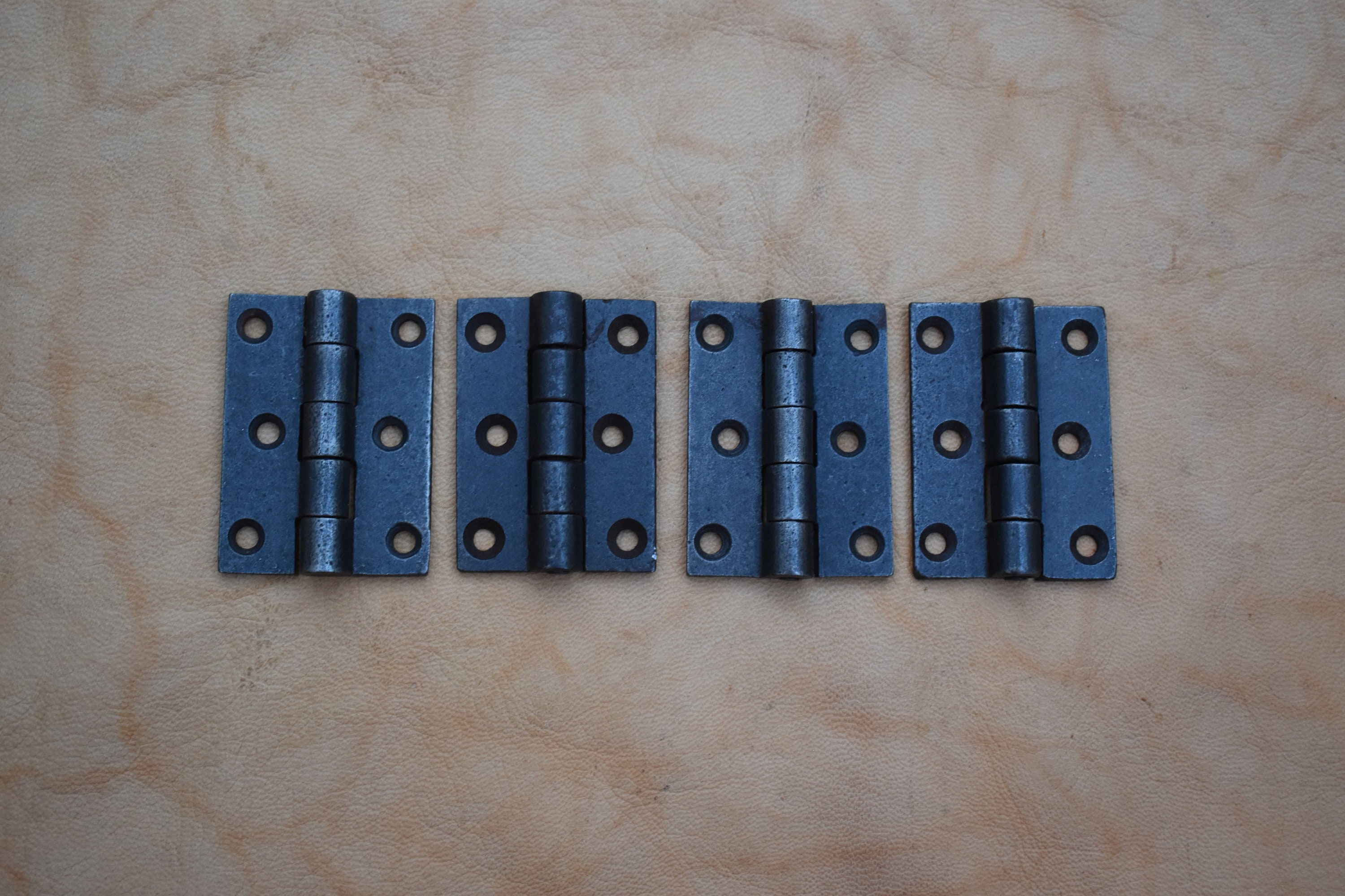 Vintage Cast Iron Door Gate Hinges Handmade Iron Hinges Head Burn Rusty ...