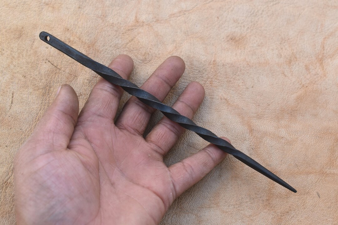 Handmade Vintage Blacksmith Iron Spike Hand Forged Fid Spiral Sailing ...