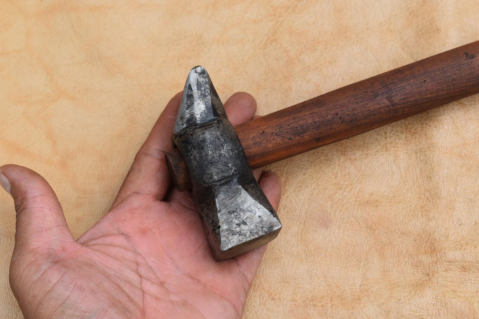 Blacksmith Hammer Iron Handmade Wood Working Square Head Tinsmith ...