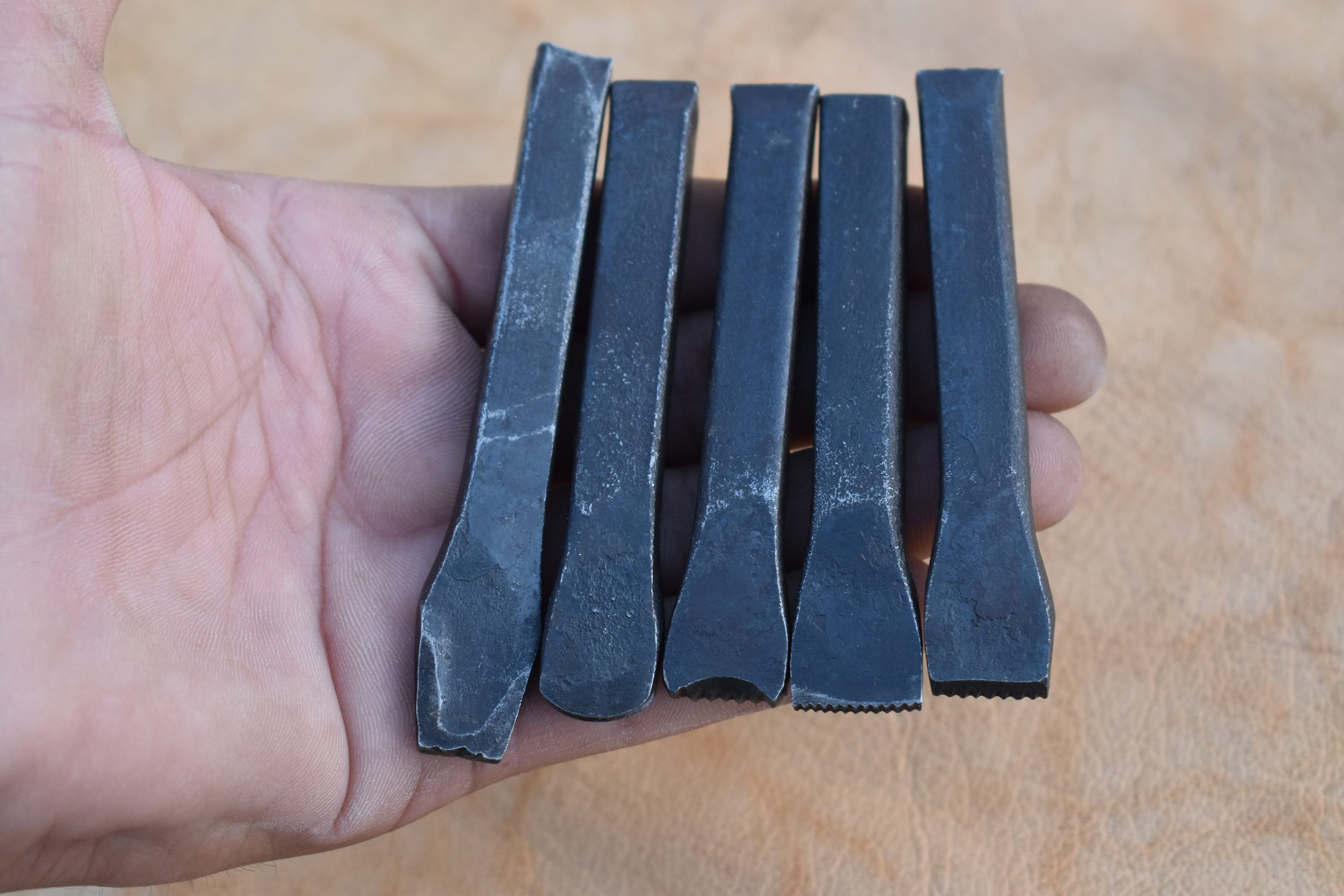 Hand Forged Vintage Iron Punch Stamp Die Hand Forged Blacksmith Tool 5 ...