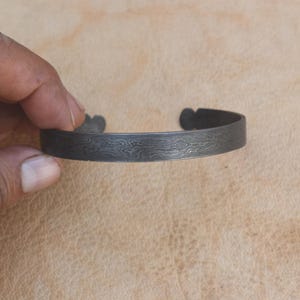 Vintage Blacksmith Hand Forged Handmade Bracelet Damascus Steel Cuff ...